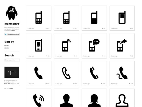 하이퀄리티 심플 아이콘 무료 다운로드 사이트 – 아이콘 몬스터(iconmonstr) : 네이버 블로그