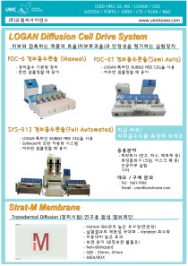[유엠씨사이언스] LOGAN 경피흡수시스템 Transdermal Franz DIffusion Cell 인공피부 [Merck ...