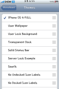 Cydia Winterboard(윈터보드) 사용법 : 네이버 블로그