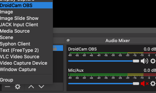 OBS Studio 방송설정 - 화상캠 연결하기 (웹캠/webcam/카메라/스마트폰 화상캠, 드로이드캠, DroidCam ...