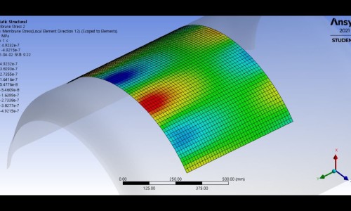 [CAE 구조해석 초보자를 위한 ANSYS 기초강의] 3. 모델 이상화3 - SHELL 요소를 적용한 압력용기의 membrane ...