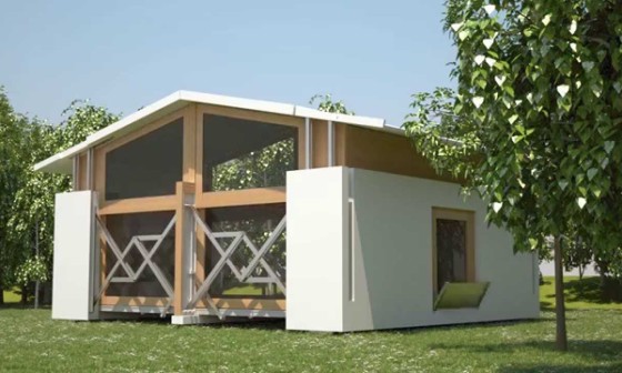 8분이면 뚝딱, 저절로 전개되는 혁신적 조립식 건물, Self-Deploying Structures by Ten Fold ...