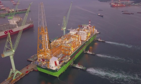 "EGINA" FPSO Sail away from samsung Heavy Industries Company in the ...
