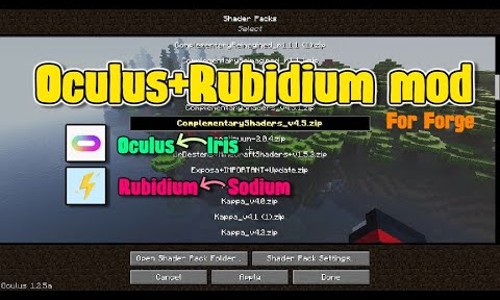 [모드][1.20.1][Forge] 오큘러스 모드 (Oculus mod | Iris+Sodium) : 네이버 블로그