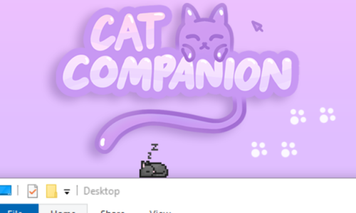 만질 수 있는 컴퓨터 바탕화면 고양이 Cat Companion 설치 및 사용법 : 네이버 블로그