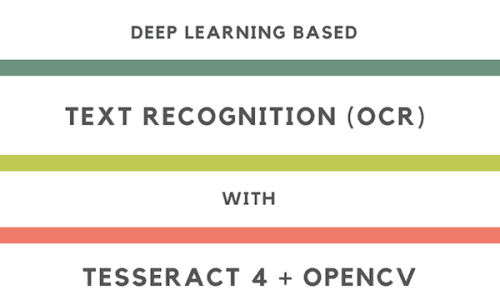 Tesseract 및 OpenCV를 사용한 심층 학습 기반 텍스트 인식 (OCR) : 네이버 블로그
