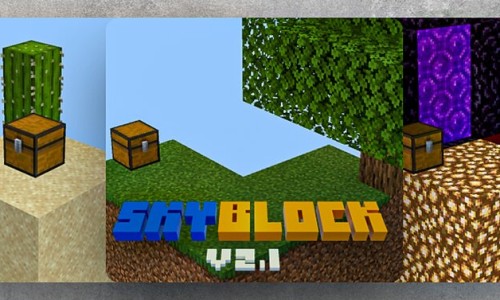 마인크래프트 BE(PE) 오리지널 스카이블럭 맵 다운로드 : 네이버 블로그